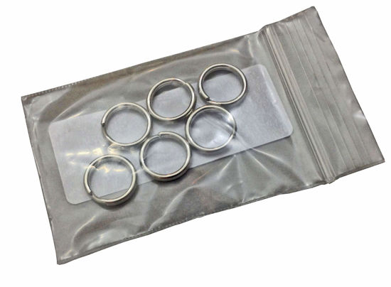 GetUSCart- Split Round Camera Strap Rings Pkg/6 Steel 15mm