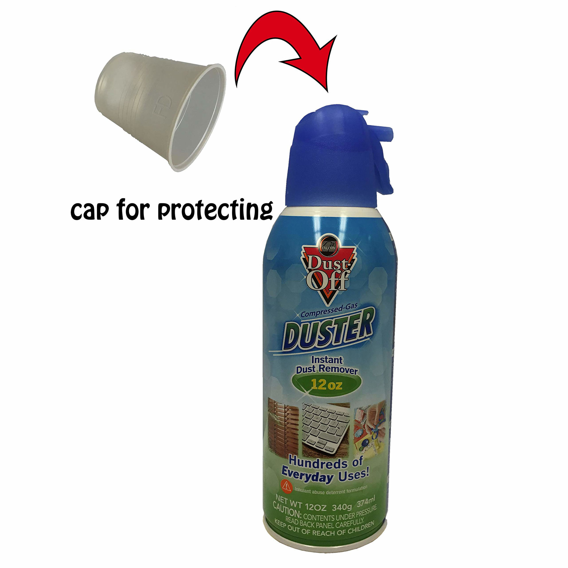 GetUSCart- Dust-Off Disposable Compressed Gas Duster, 10 oz Cans - 1 Pack
