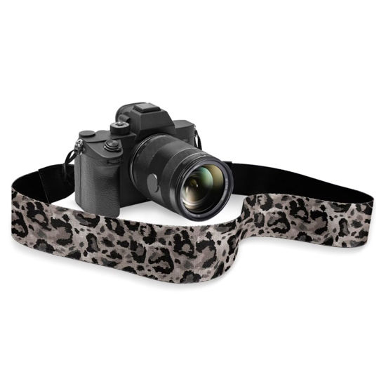 GetUSCart- TSOVTHRID Black White Leopard Print Camera Shoulder Straps ...