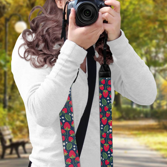 GetUSCart- Boatee Strawberry Camera Strap Shoulder Strap Cross Body ...