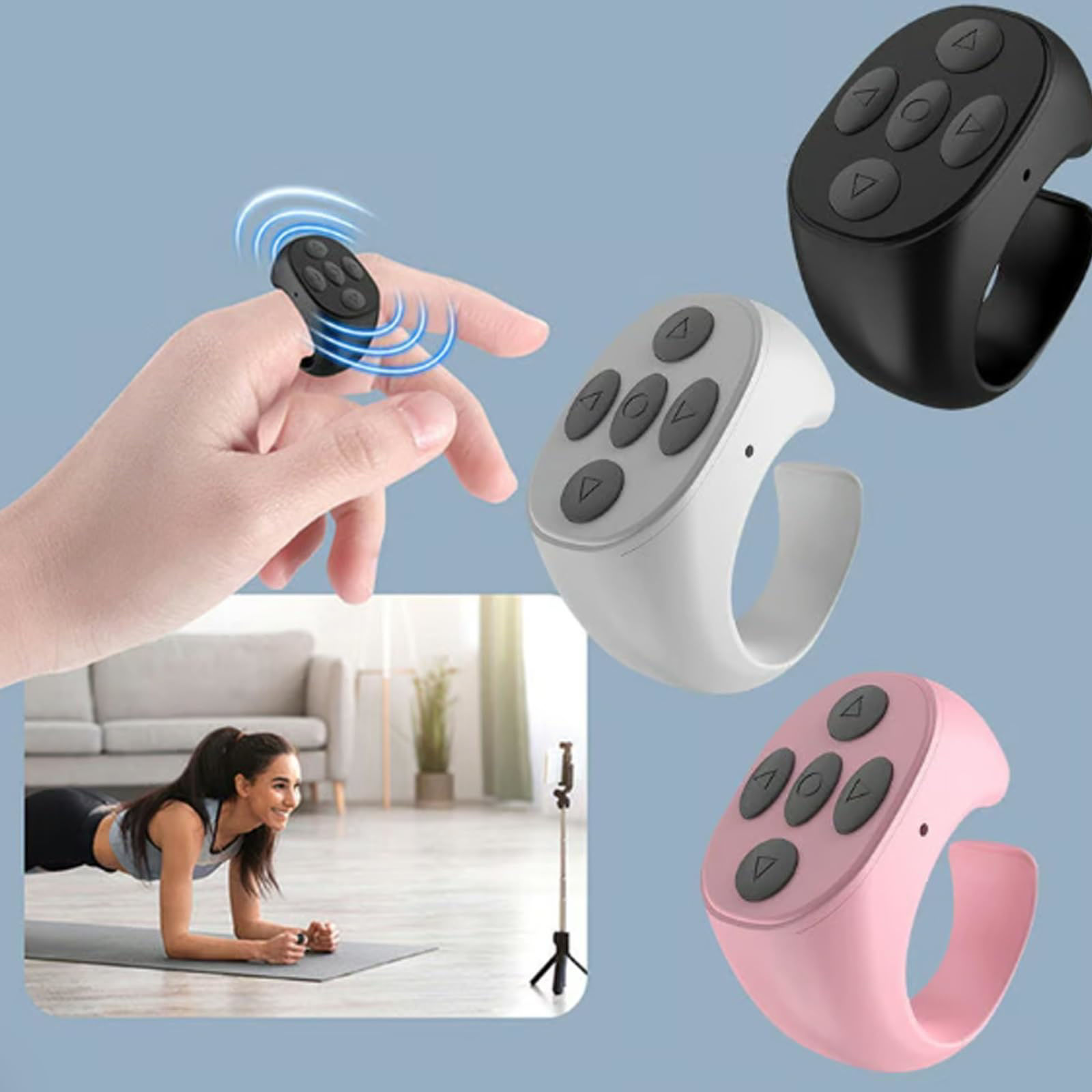 GetUSCart- Zchkg Fingertip Wireless Bluetooth Remote Control, Hands ...