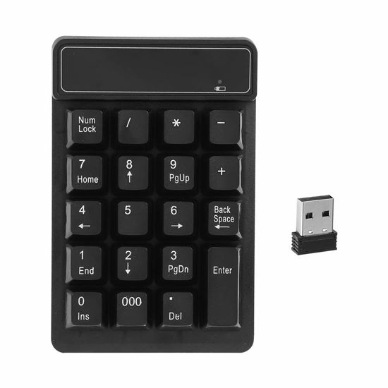 GetUSCart- Junluck Wireless Number Pads 2.4GHz Mini Numeric Keypad 19 ...