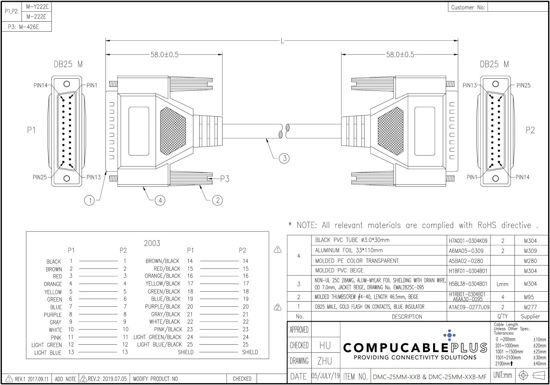 GetUSCart- CompuCablePlus RS-232 Serial Cable Shielded, Molded, Beige ...