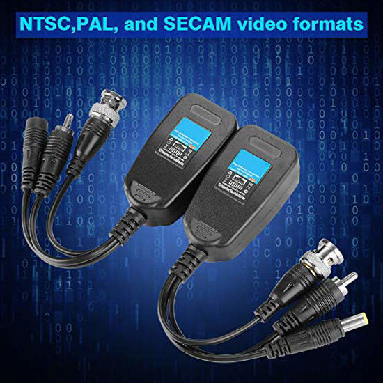 GetUSCart- Tangxi Video Balun Transceiver, 3 in 1 2Pcs HD-CVI/TVI/AHD ...