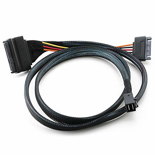 GetUSCart- Ruelen 0.5M/1.5Ft Mini SFF 8643 to U.2 SFF-8639 Cable with ...