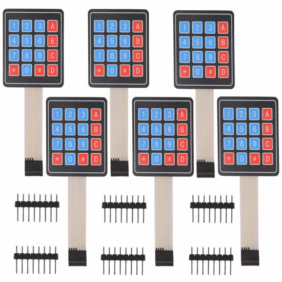 GetUSCart- ONE250 4x4 Matrix 16 Key Membrane Switch Keypad Keyboard for Arduino & Raspberry Pi ...