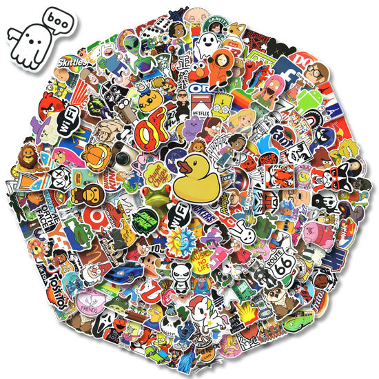 GetUSCart- Stickers for Adults 300pcs Cool Random Stickers, Waterproof ...