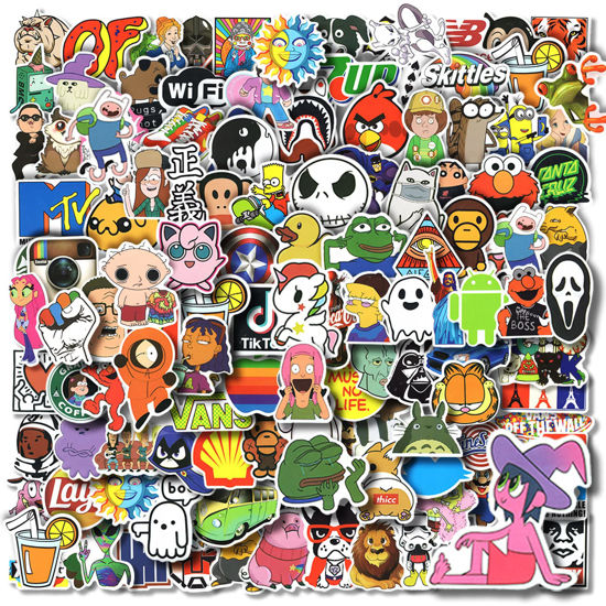 GetUSCart- Stickers for Adults 300pcs Cool Random Stickers, Waterproof ...