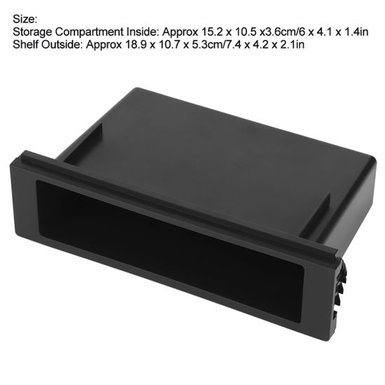 GetUSCart- KLLJRFW Dash Radio Storage Box, Car Single Din Radio Pocket ...