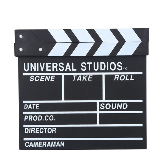 GetUSCart- Wooden Director Scene Clapperboard TV Movie Clapper Board ...