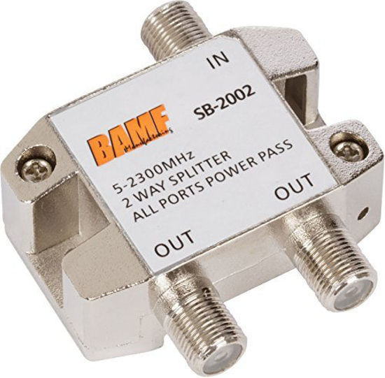 GetUSCart- BAMF 2-Way Coax Cable Splitter Bi-Directional MoCA 5-2300MHz ...