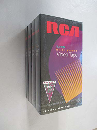 GetUSCart- RCA T-120 HI-FI Stereo VHS Tapes (4-Pack) Premium Daily Use