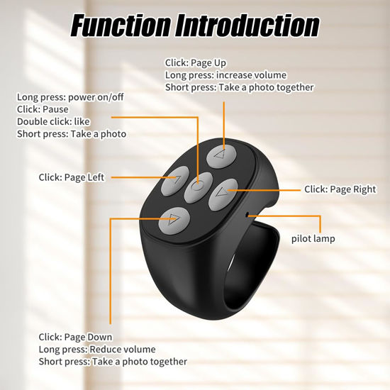 GetUSCart- Fingertip Wireless Bluetooth Remote Control, 2025 New ...