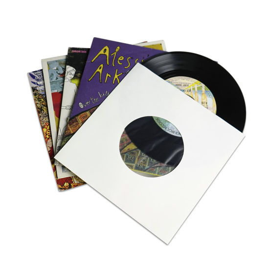 GetUSCart- sdroceRyaM 20pcs Vinyl Record Inner Sleeves 7 Inches Anti-Static White Kraft Paper ...