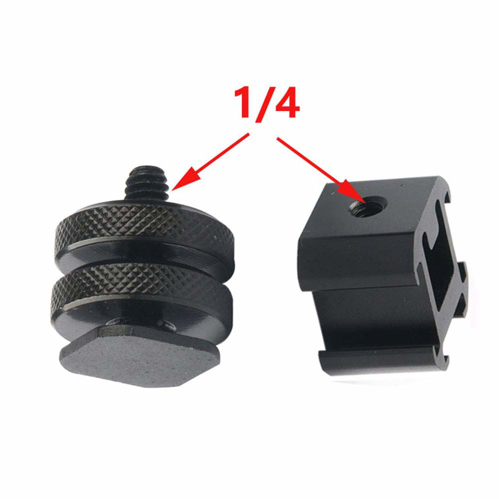 GetUSCart- Camera Hot Shoe Holder, Triple Hot Shoe Base Mount Adapter ...