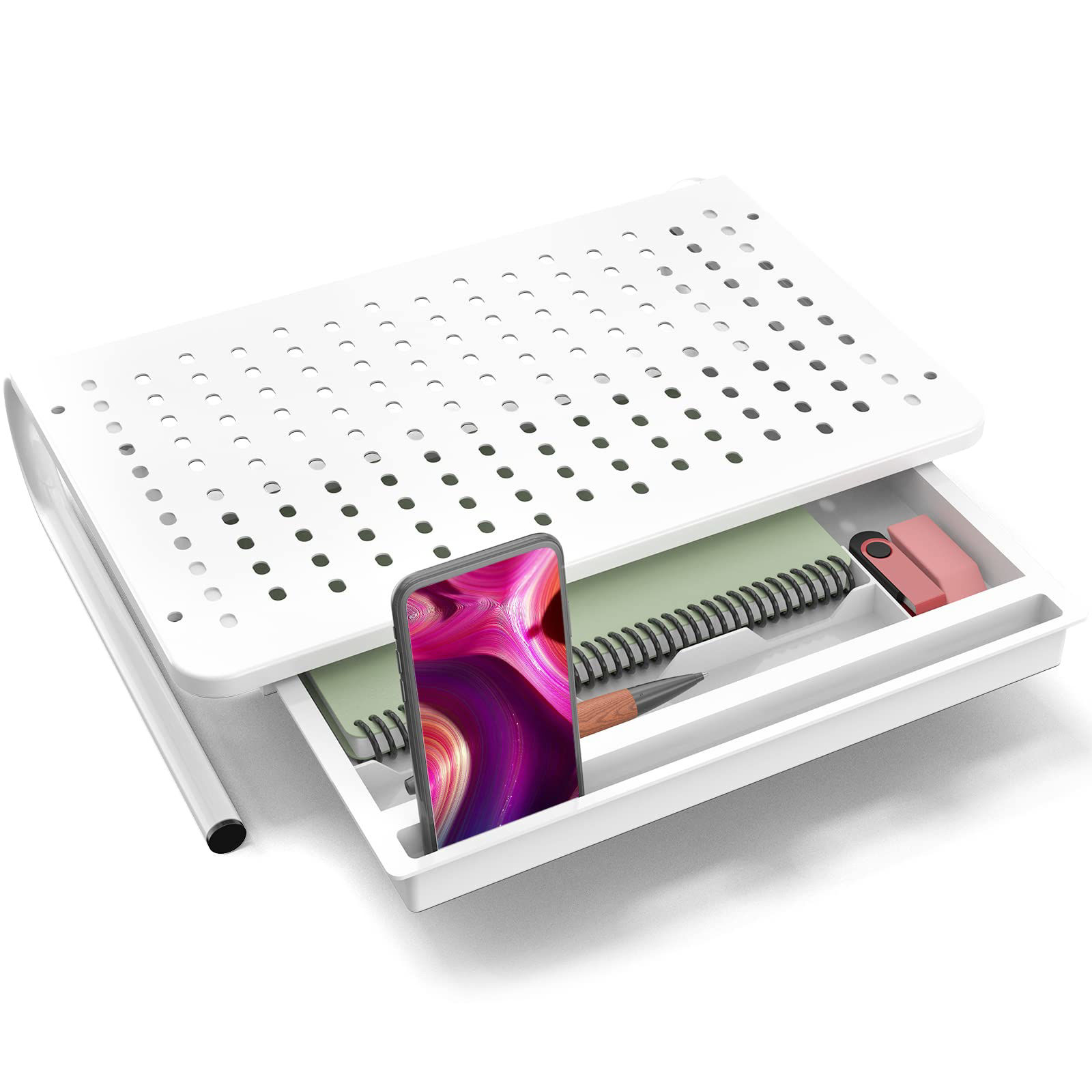 GetUSCart- Monitor Stand Riser with Drawer Storage, Computer Monitor ...