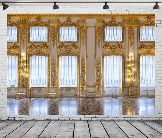 GetUSCart- BELECO Luxurious Palace Backdrop Fabric 7x5ft European ...