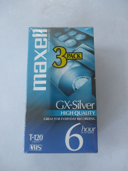 GetUSCart- Maxell GX-Silver VHS Video Tape, Three-Pack