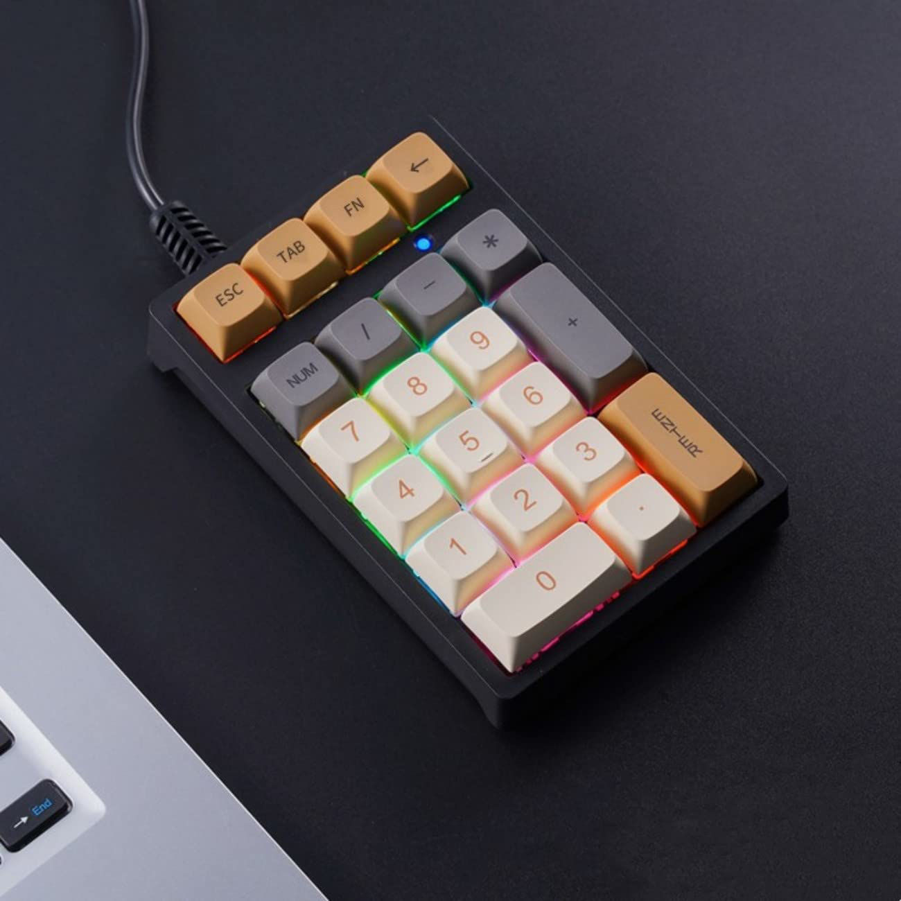 GetUSCart- BRIMFORD Number Pad, Mechanical Numeric Keypad, RGB Digital ...