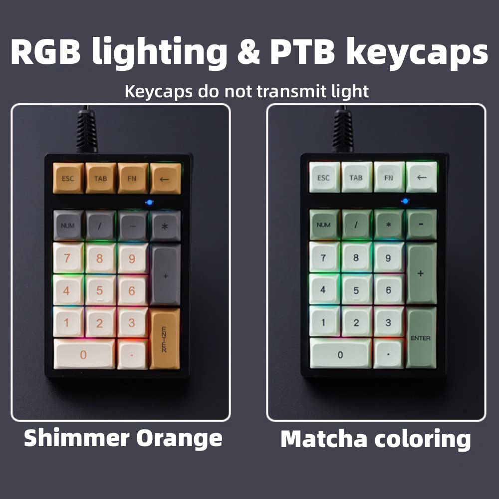 GetUSCart- BRIMFORD Number Pad, Mechanical Numeric Keypad, RGB Digital ...