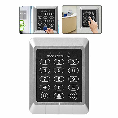 GetUSCart- Metal Access Control Keypad with 10 Key Fobs, Card Access ...