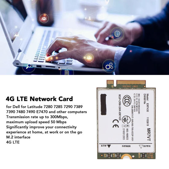 GetUSCart- EM7455 Card, DW5816e 4G LTE M.2 Wireless Network Card Module ...