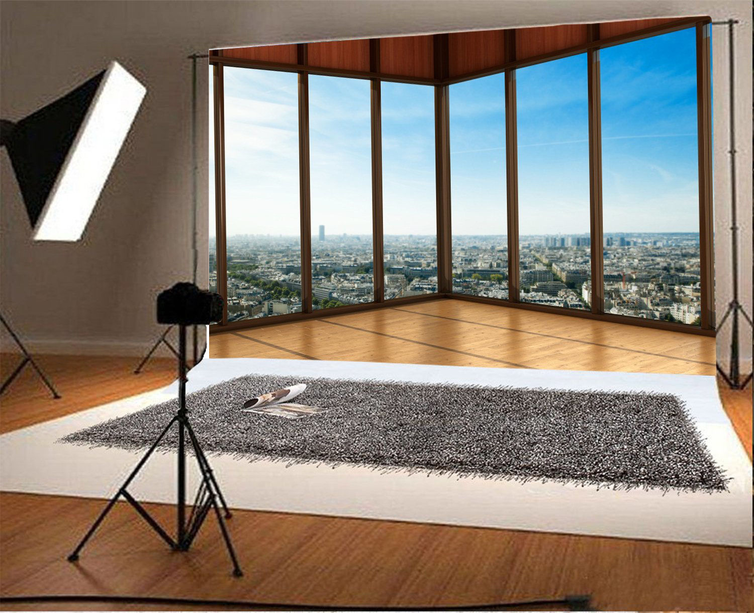 GetUSCart- Yeele 8x6ft Skyscraper Window Backdrop Office Building ...