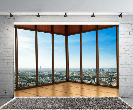 GetUSCart- Yeele 8x6ft Skyscraper Window Backdrop Office Building ...