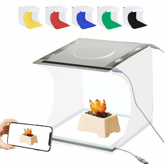 GetUSCart- PULUZ 9.4''x 9.1'' Portable Table Top Light Box + Mini LED ...