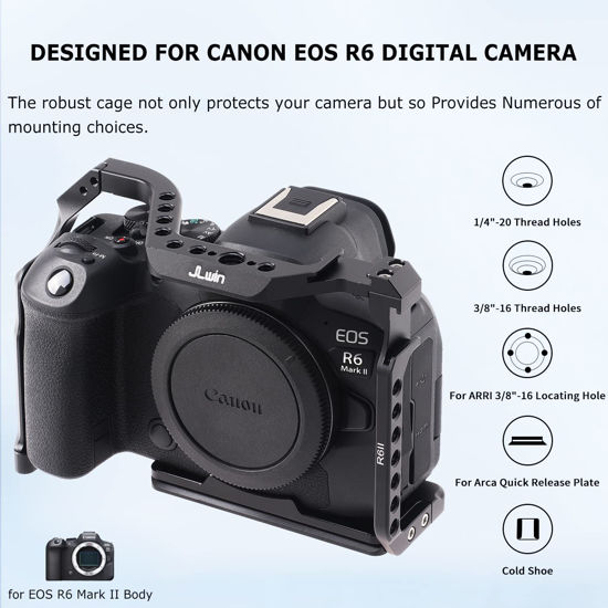 GetUSCart- Foto4easy Camera Cage for Canon EOS R6 Mark II,Aluminum ...