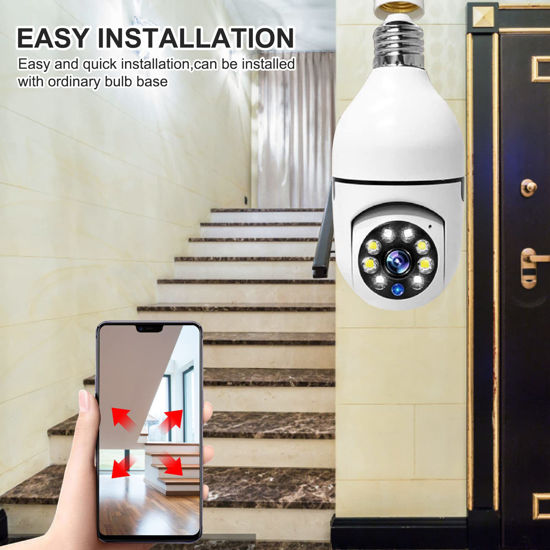 GetUSCart- 1080p Light Bulb Security Camera 5g 2.4ghz Security Cameras ...