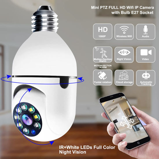 GetUSCart- 1080p Light Bulb Security Camera 5g 2.4ghz Security Cameras ...