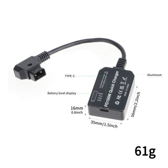 GetUSCart- Fotga Bi-Directional D Tap USB-C USB Type-C PD 3.0 100W ...