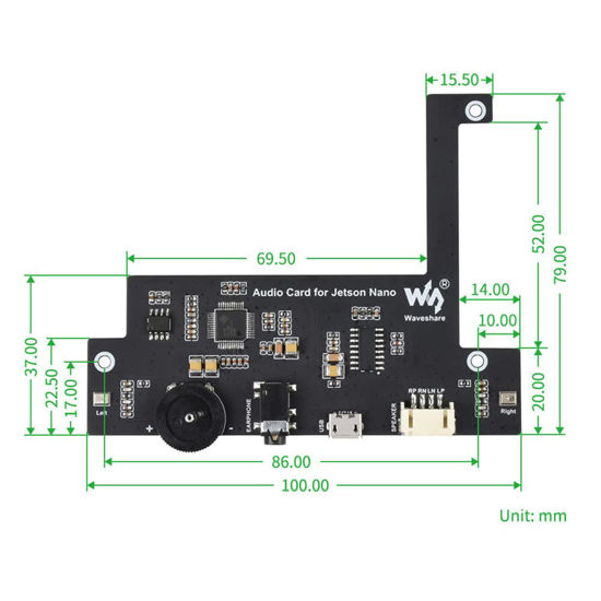 GetUSCart- TECKEEN Plug&Play Audio Sound Card HAT Speaker Kit for ...