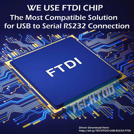 GetUSCart- TECHTOO 4 Port Professional FTDI CHIP USB to Serial RS232 ...