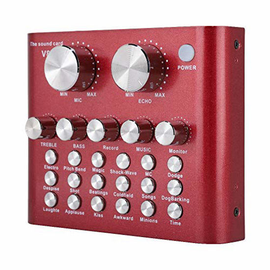 GetUSCart- External Sound Card, V8 USB Audio Mixer Mobile Computer PC ...