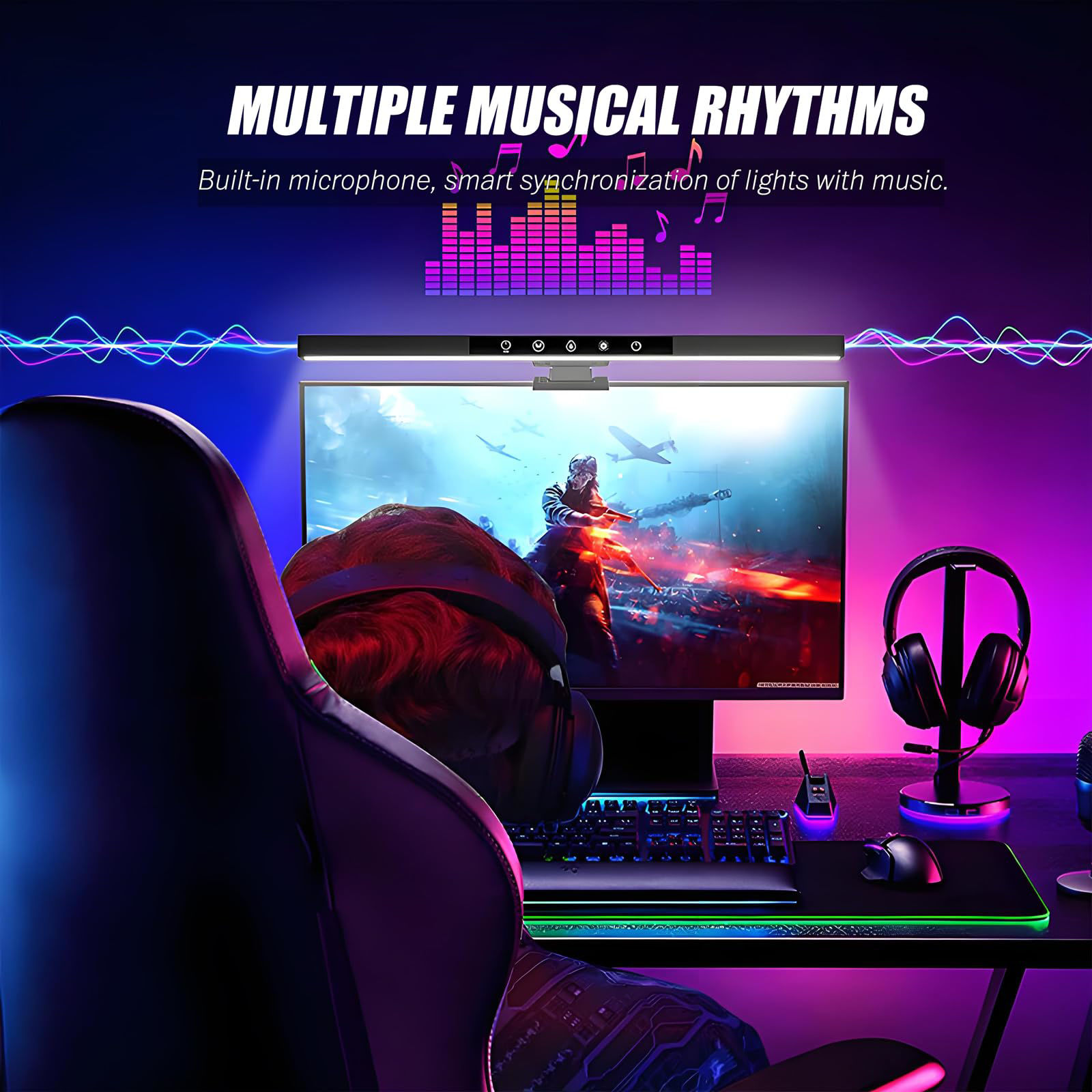 GetUSCart- Monitor Light Bar, Computer Screenbar, USB Reading Lamp/ 15 ...