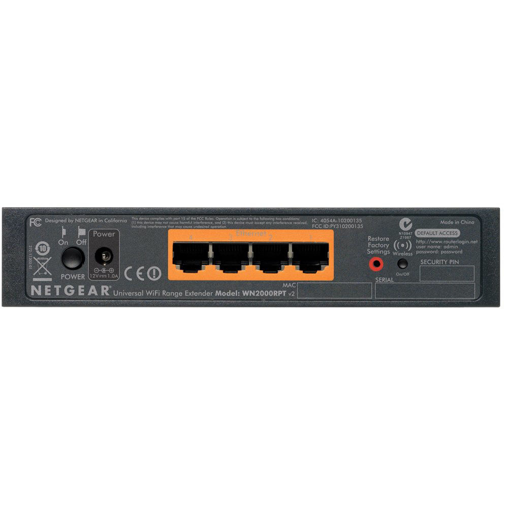 GetUSCart- NETGEAR N300 Wi-Fi Range Extender - Desktop Version with 4 ...