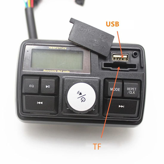 GetUSCart- Motorcycle MP3 Player, Motorcycle 3 Inch 12V Handlebar Audio ...