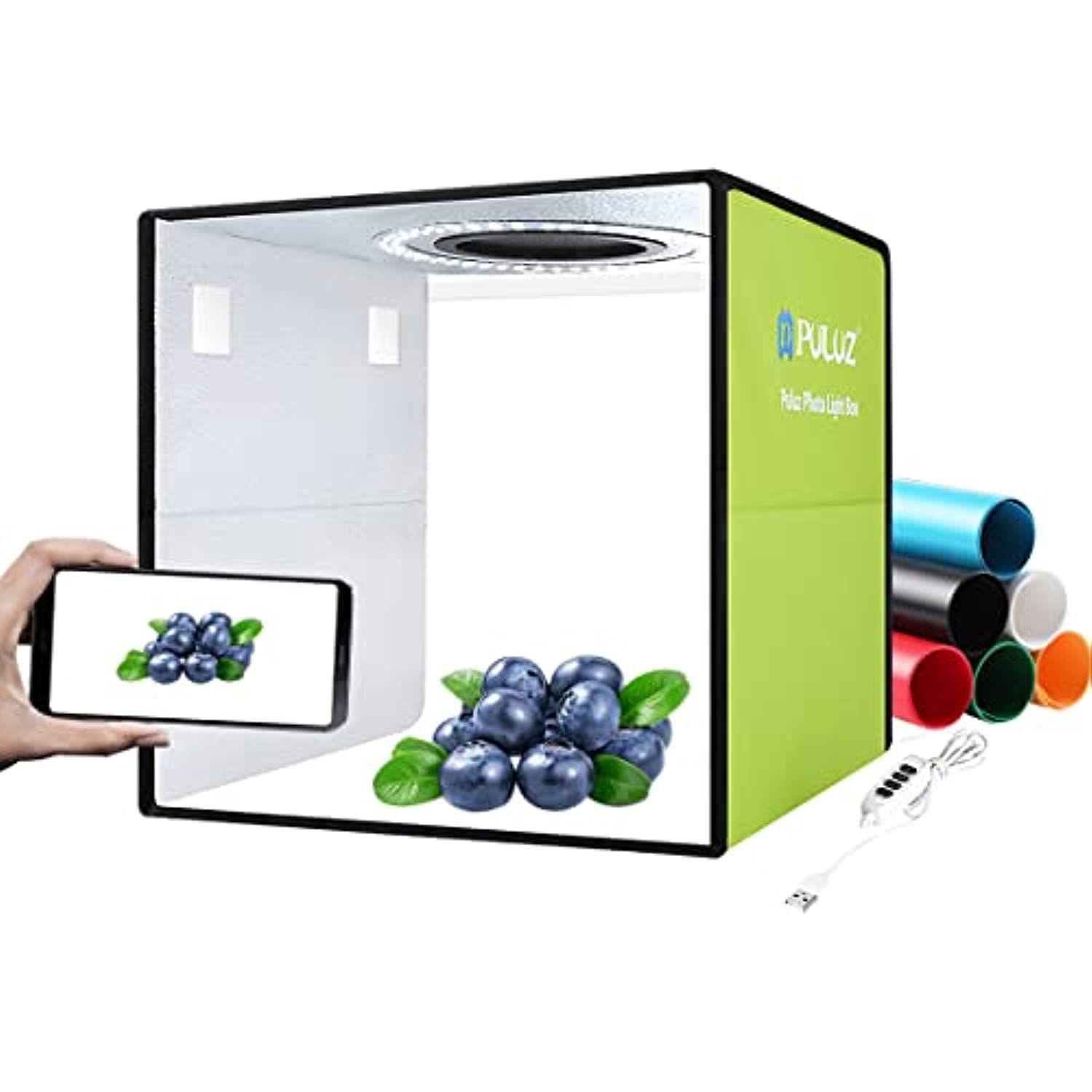 GetUSCart- PULUZ Photo Studio Light Box Photography, 11.8''/ 30cm Portable Photo Booth Dimmable ...