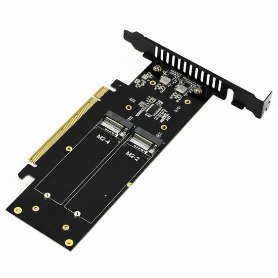 GetUSCart- JEYI iHyper M.2 PCIE4.0 X16 to 4X NVME Adapter Card PCIE4.0 ...