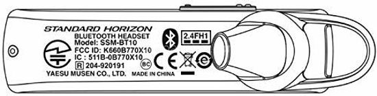 GetUSCart- Yaesu Standard Horizon SSM-BT10 Bluetooth Headset for FT3DR ...
