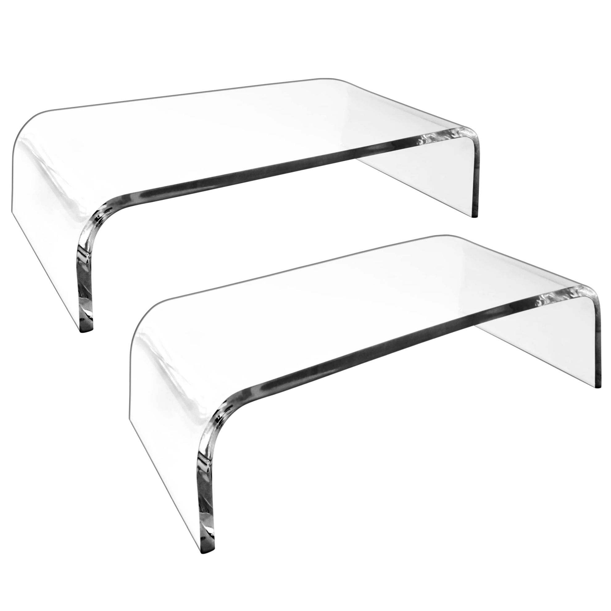 GetUSCart- AMT Premium Acrylic Monitor Stand Clear Monitor Stand Clear ...