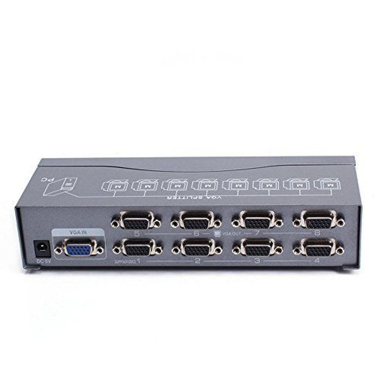 GetUSCart- E-More 8 Port VGA Video Splitter 1-to-8 Monitor VGA/SVGA LCD ...