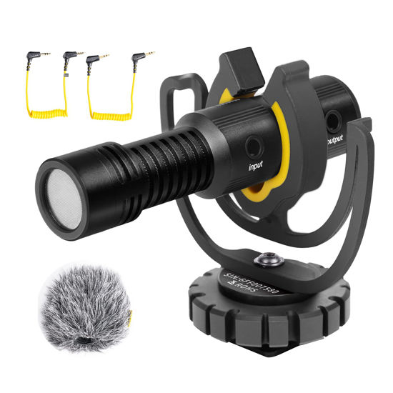 GetUSCart- Deity D4 Mini On Camera Microphone with 3.5mm TRS TRRS Cable for Video Recording ...