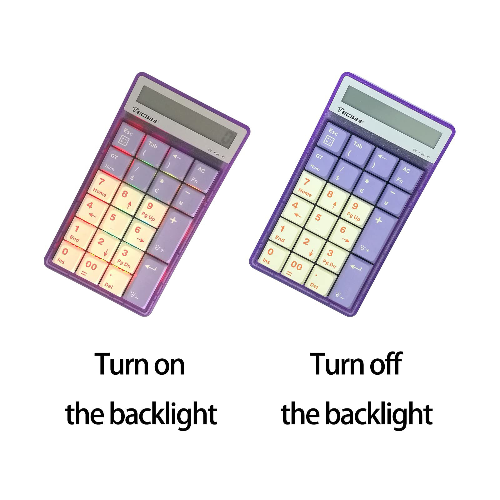 GetUSCart- Tecsee B T Numeric Keypad, Mechanical USB 2.4G Wire Less ...