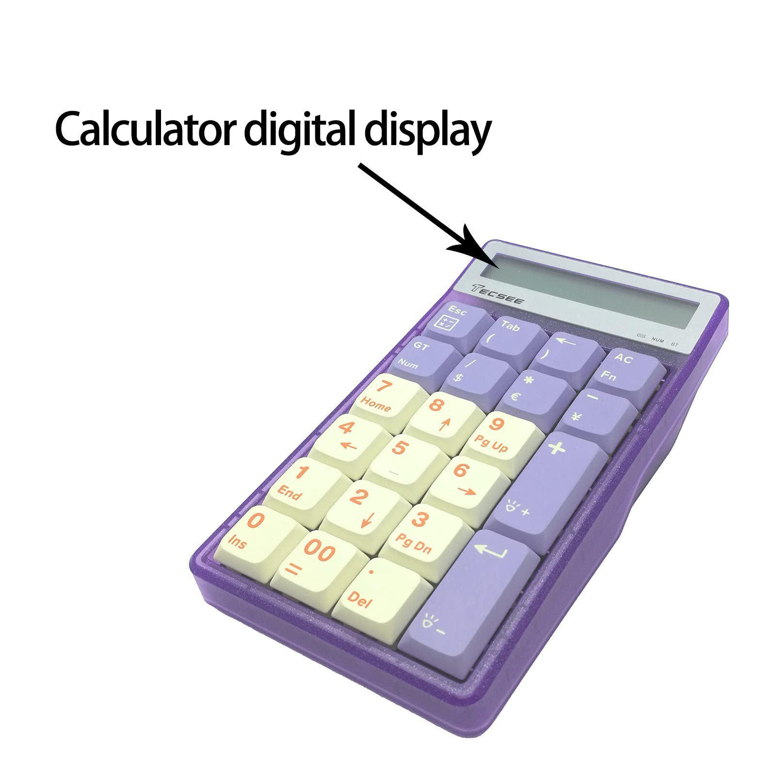 GetUSCart- Tecsee B T Numeric Keypad, Mechanical USB 2.4G Wire Less ...
