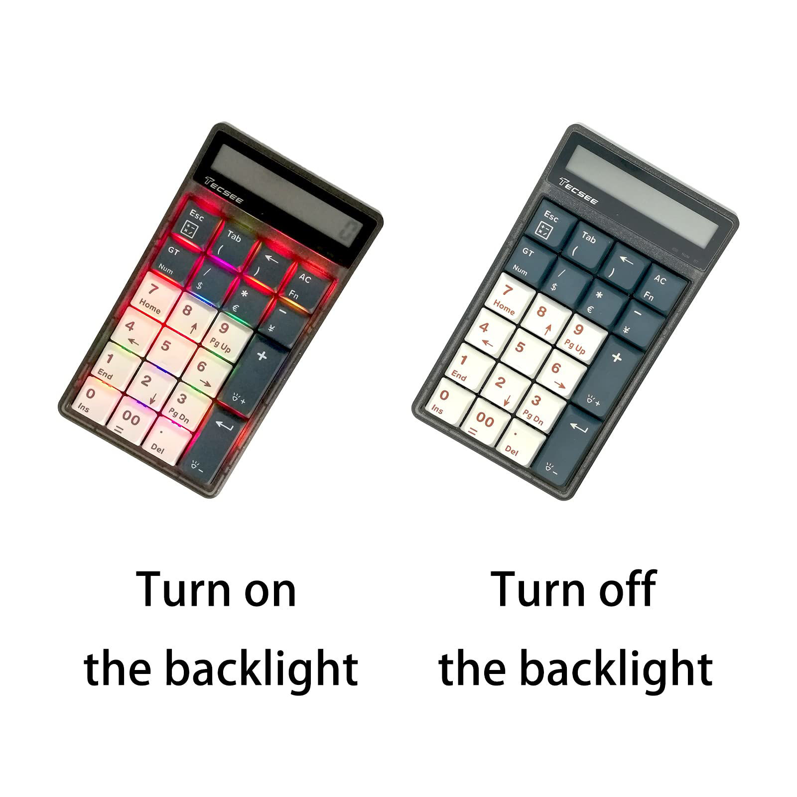 GetUSCart- Tecsee Bluetooth Numeric Keypad, Mechanical USB 2.4G ...