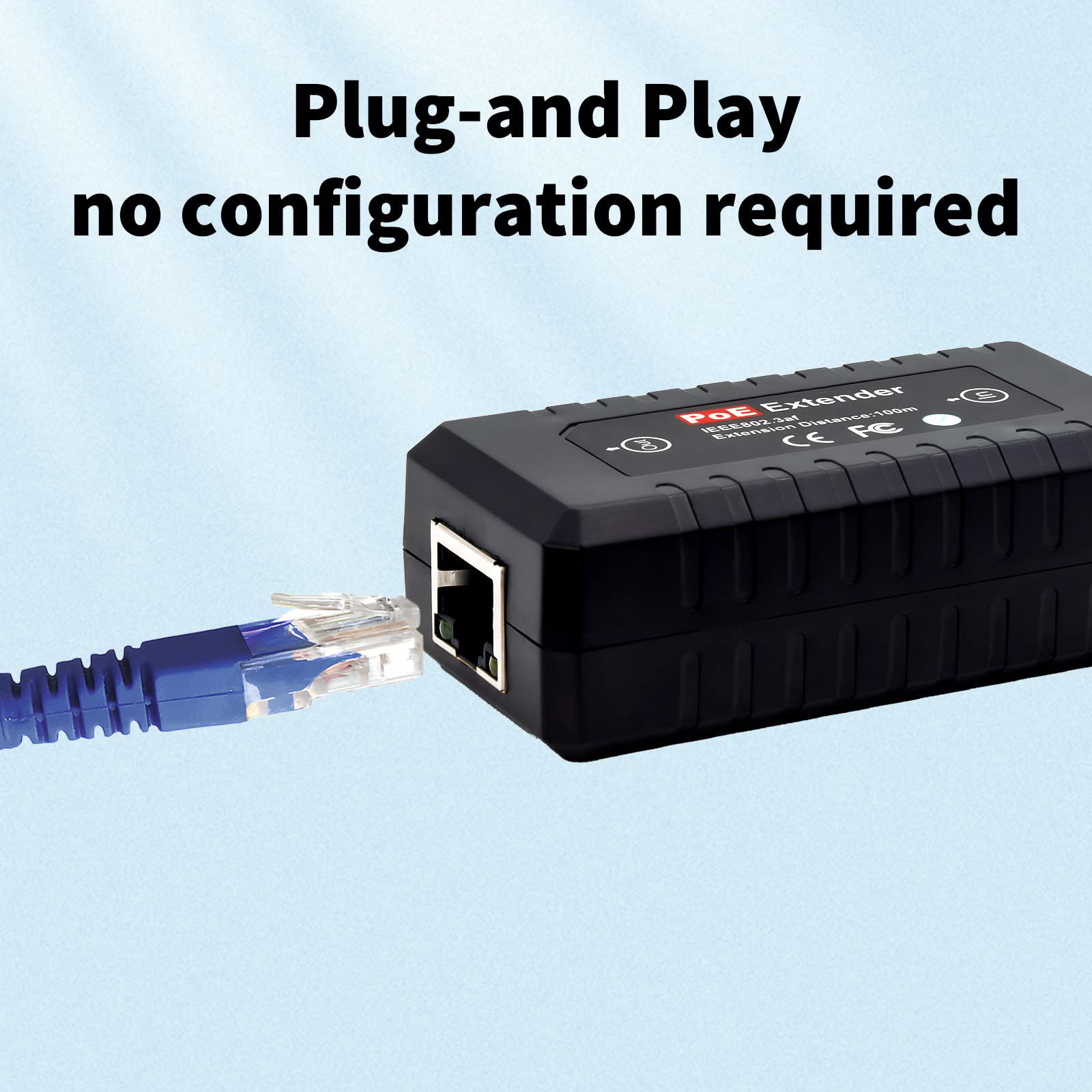 GetUSCart- CENTROPOWER 5-Piece PoE Extender,1 Channel Ethernet Extender ...