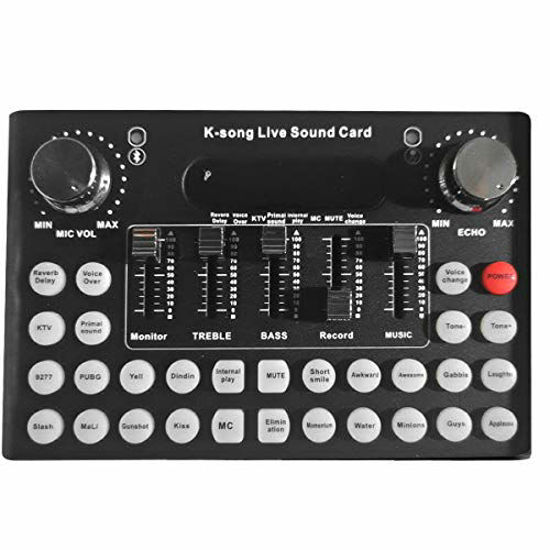 GetUSCart- HelloCreate Live Sound Card,F9 Universal External Live Sound ...